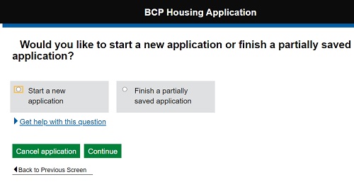 BCP HomeChoice - How to finish a partially completed application form
