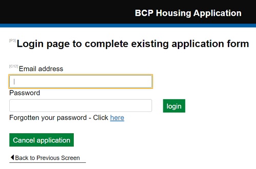 BCP HomeChoice - How to finish a partially completed application form